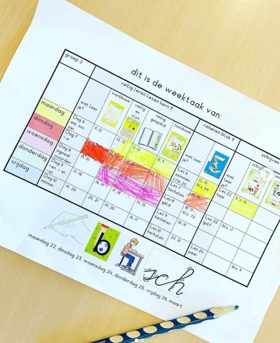 Weektaak groep 3 - Juf Joni