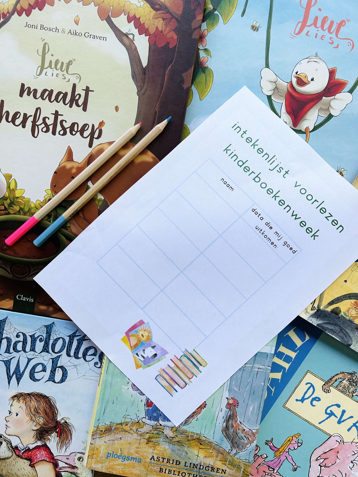 Intekenlijst voorleesouders - Juf Joni